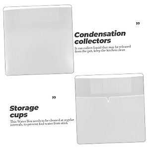 LIFKOME 30 Pcs Rice Cooker Water Box Instapot Pot Suvee Cooker Water Cooker Water Collector for Rice Cooker Condensation Water Cups Plastic Water Glasses Universal White Pp Drinking Cup