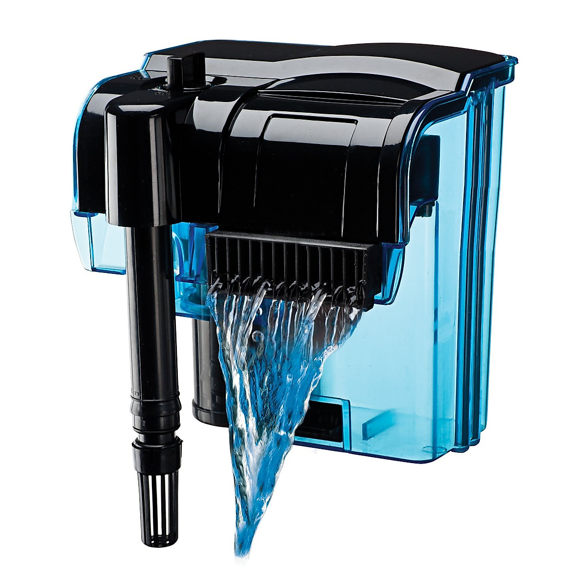 Penn-Plax Cascade 100 Power Filter – Hang-On Filter with Quad Filtration – Great for Freshwater and Saltwater Setups