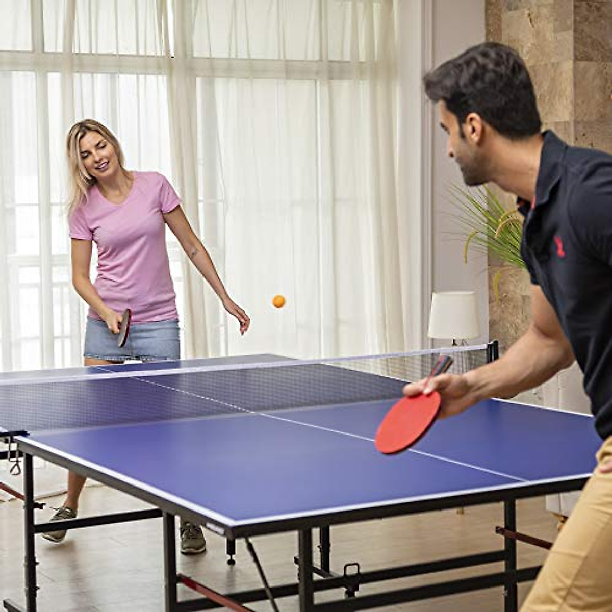 HEAD Summit USA Table Tennis Seamless Folding Table with Competition Grade Net , 12mm