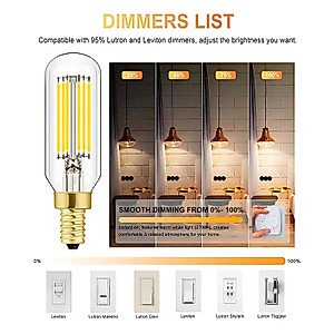 LVYE Dimmable E12 LED Bulb 6W Equal 60 watt led Light Bulb 3000k Soft White T6 T25 b11 Candelabra Bulb 60 watt for Chandeliers,Ceiling Fan,Pendant,Wall sconces AC120V, 6Pack