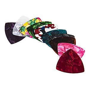 100PCS Yootones Guitar Picks Variety 0.46mm Thin Light Soft Gauge Colorful Compatible with Electric, Acoustic, or Bass Guitar(Mixed Colorful)