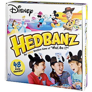 HedBanz Disney, Guessing Game Featuring Disney Characters, for Kids & Adults, Ages 7 & Up (Edition May Vary)