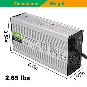 87.6V 5A LiFePO4 Smart Charger with Multiple Safety Protections Suitable with Cooling Fan for 24S 72V LiFePO4 Battery Charger