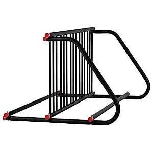 Retrospec Commercial Grid Bike Rack - Single & Double Sided - Bicycle Storage Stand for Garages, Stores, Schools & Universities Power Coated Steel - Black 10 Bike/Double Sided
