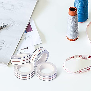 TSSART 1/4" Seam Diagonal Seam Tapes - 10Yard Each Roll Sewing Basting Tape for Stitching Straight Diagonal Seams Instruction Tool (2Pcak)