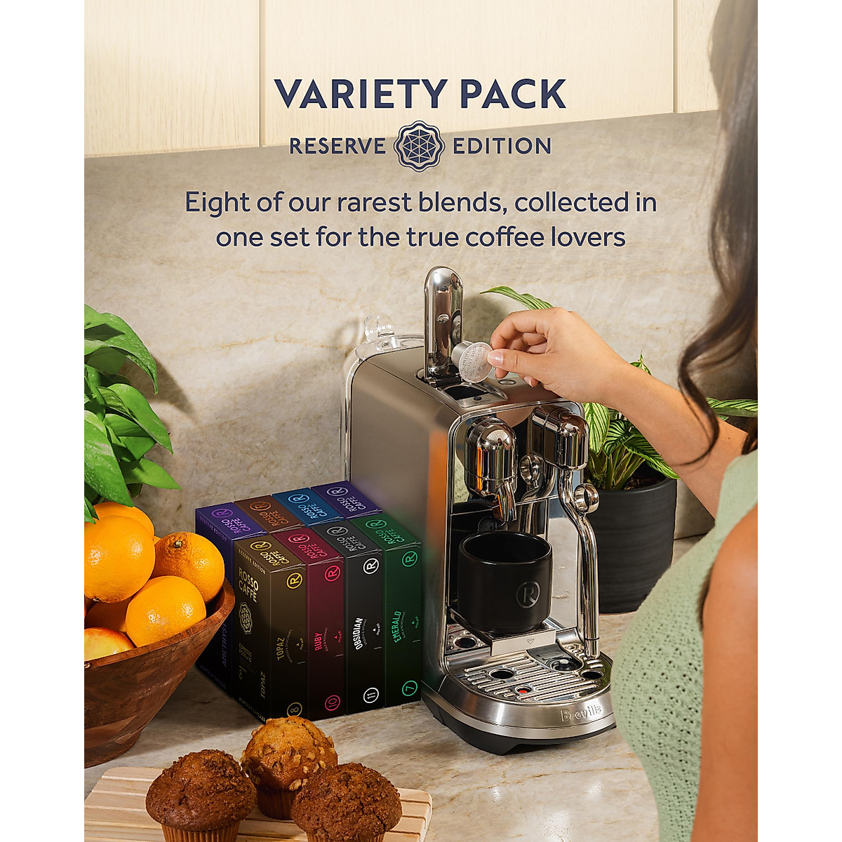 ROSSO CAFFE 'Reserve Edition' 80 Coffee Pods for Nespresso Original Machine - Variety Pack - 100% Aluminium Capsules - Our Best Ever Barista Quality Coffee, Incredible Taste & Flavours!