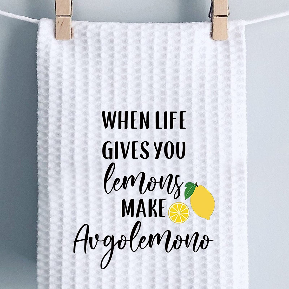 PWHAOO Lemonade Kitchen Towel When Life Gives You Lemons Kitchen Towel Gift for Fruit Lovers (Gives You Lemons Towel)