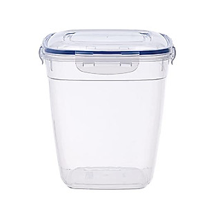 Superio Square Deep Sealed Container For Food, 3.5 Qt Plastic Container With Lid Keeps Food Fresh- For Pantry, Fridge- Microwave and Freezer Safe (1, 3.5 Quart)