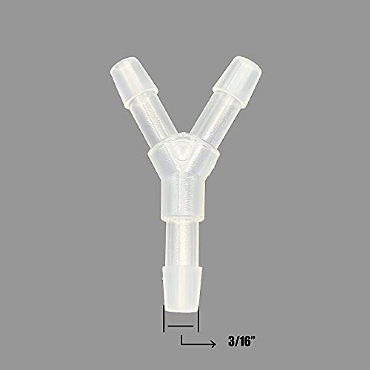 JOMISSLY Aquarium Air Pump Accessories 3/16" Y Tee 3 Way Hose Connector for Small Air Hose Splitter,Hose Fittings for Boat Water Air Line Tube(6pcs)