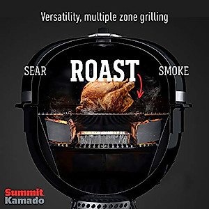 Weber Summit Kamado E6 Charcoal Grill, Black