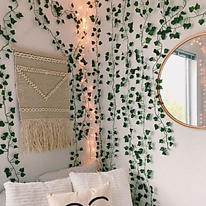 SHINILY 84Ft 12 Strands Artificial Ivy Fake Vines, Greenery Leaves Ivy Garland Artificial Hanging Plants for Home Kitchen Garden Wedding Party Wall Room Decor