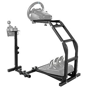 Marada Racing Steering Wheel Stand Adjustable Fit for Logitech Thrustmaster G29 G920 G923 T248 T300 T300RS TX F458 T500 Racing Simulator Cockpit Sim Racing Stand, Shifter Wheel and Pedal Not Included