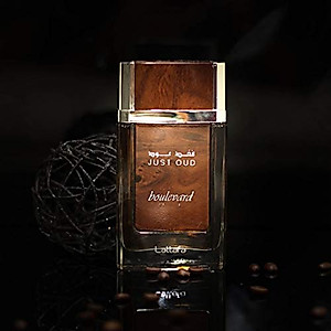 Lattafa Perfumes Just Oud Boulevard EDP-100 ML (3.4 oz) I Blends spices,agarwood notes with softness of saffron I Agarwood (Oud),Guaiac Wood, Vanilla,Leather I Suitable for any Occasion I by Lattafa
