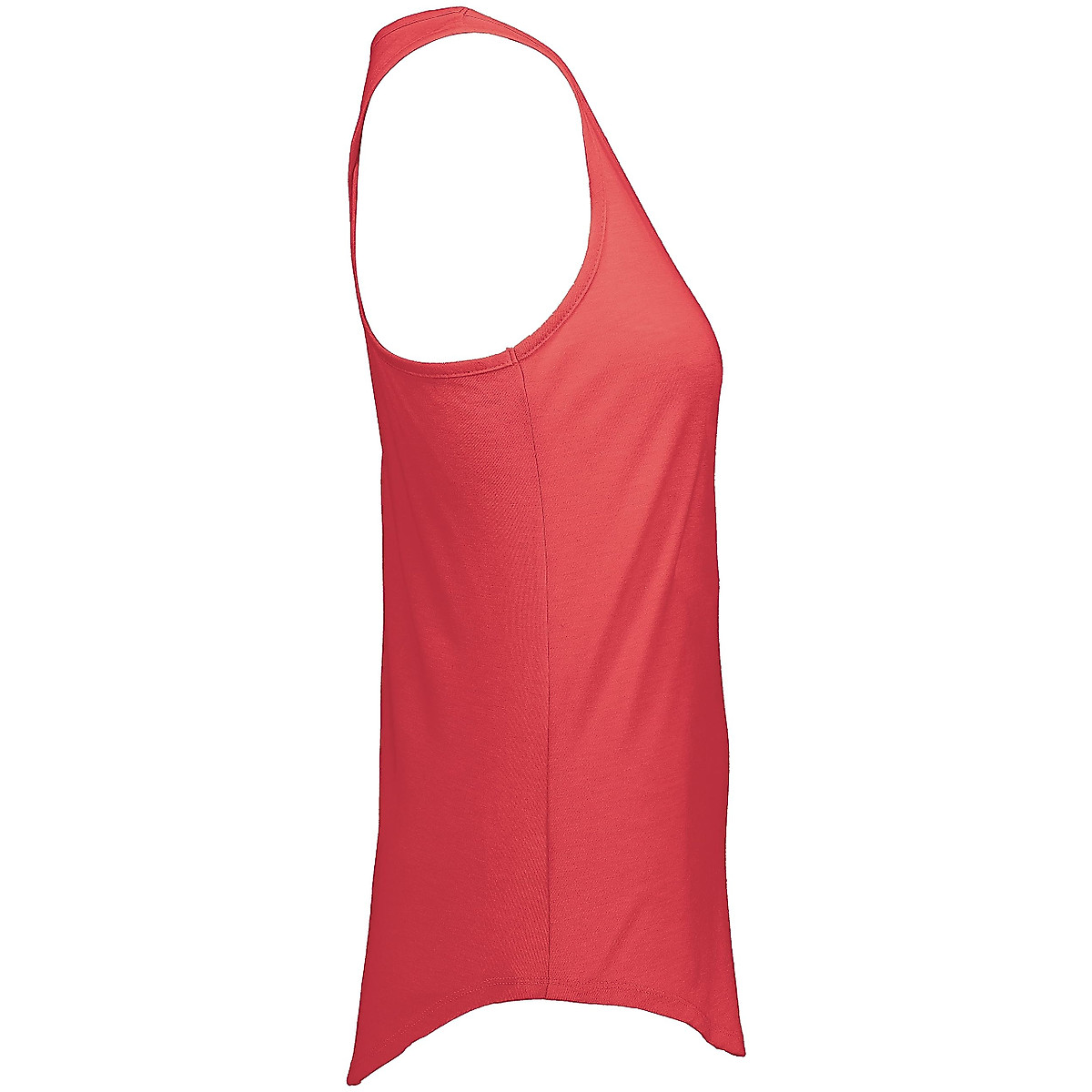 Augusta Sportswear Womens Lux Tri-Blend Tank, Red Heather, XL