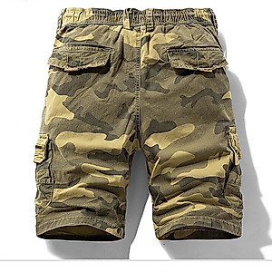 Mens Distressed Shorts Big and Tall Cargo Shorts for Men 2023 Casual Drawstring Elastic Waist Tooling Shorts 7" Inseam Waistband Shorts White Linen Shorts Men 7 Inch Inseam Khaki 2X