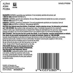 Duracell - 28A Alkaline Batteries - long lasting, 6 Volt specialty battery for household and business - 1 count