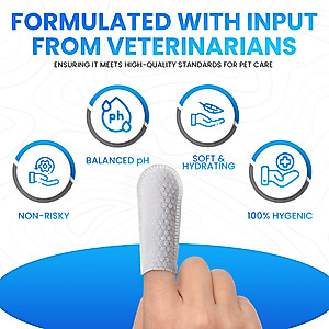 Zenpaws Cat & Dog Eye Wipes – Easy to Use 50 Finger Wipes – Gently Remove Tear Stains, Eye Discharge, Discharge, Mucus Secretions. Treats Inflammation & Itchiness