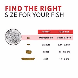 Fluval Bug Bites Fish Food for Shrimp, Granules for Small to Medium Sized Fish, 1.06 oz., A6931, Brown