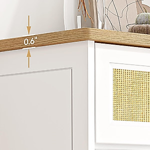 Double Tilt Out Kitchen Trash Cabinet,Freestanding Trash Cabinet with Countertop and Drawer,Wooden Pet Proof Recycling Cabinet, Hideaway Trash Holder for Home Kitchen Bathroom Living Room Single