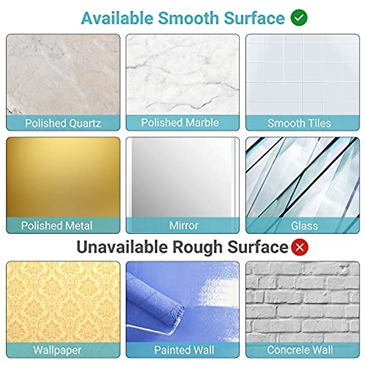 Teletrogy Shower Razor Holder, 4Pack Heavy Duty Adhesive Hooks Damage Free Shower Hooks DIY Assemble, Waterproof Razor Suction Cup Holder for Bathroom, Kitchen, Shaver, Towel, Loofah, Christmas Wreath