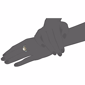 Sorrelli Core Antique Silver Tone Crystal Rock Radiant Round Adjustable Ring