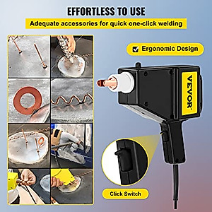 Mophorn Dent Puller Stud Welder Dent Repair Kit 110V Stud Welder Kit 800 VA Spot Welder 1000 Nails for Car Body Panel