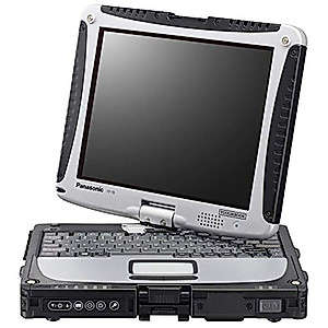 Panasonic Toughbook CF-19, MK6, 10.1 Multi Touchscreen + Digitizer, Rugged Laptop Convertible Tablet, Intel Core i5 2.60GHz, 8GB, 256GB SSD,GPS, Windows 10 Pro (Renewed)