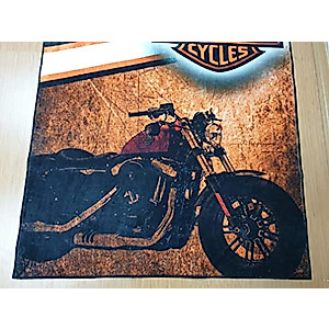 Harley Rug, Motorcycle Rug, Biker Rug, Motorcycle Carpet, Best Rug for Biker