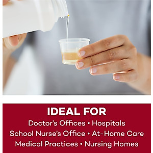 Dealmed Medicine Cups – 200 Medicine Measuring Cups, Graduated, 1oz Disposable Plastic Medicine Cups, Ideal for Doctor's Offices, School Nurse's, Hospitals, at Home and More