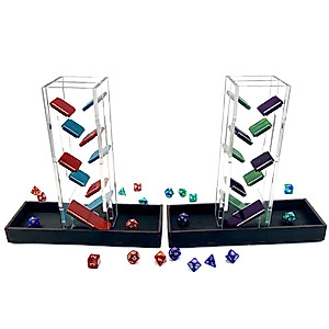 C4Labs Colour Lux Dueling Dice Tower – Battling Colors (Stardust/Lagoon)