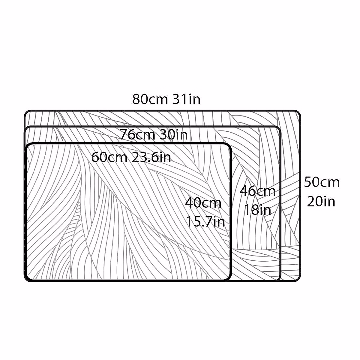 Abstract Oil Painting 1 Piece Water Absorbent Door Mat Anti-Skid Memory Foam Cushioned Rug Comfort Standing Floor Mat for Office Home Bathroom Kitchen 18x30 Inch Geometric Brown Artwork