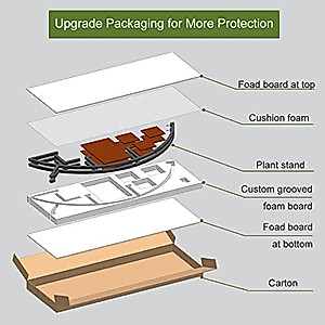 AISUNDY 5 Tier Metal Plant Stand Full Black, Indoor Metal Plant Shelf Stand Decorative Bonsai Flower Shelves Pot Holder, Multi-Purpose Curved Metal Display Rack for Garden, Patio, Balcony (Full Black)