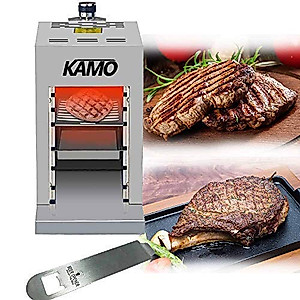 Li Bai 1500 °F Propane Grill Portable Infrared Steak Gas Commercial Barbecue Broiler Beef Make Machine Stainless Steel Quick Cooking Outdoor Picnic Home Kitchen
