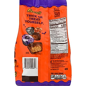 REESE'S Miniatures Milk Chocolate Peanut Butter Cups, Halloween Candy Bulk Bag, 31 oz
