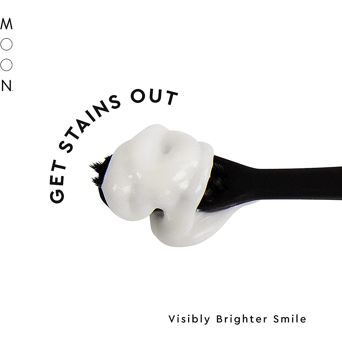 MOON Stain Removal Whitening Toothpaste, Fluoride-Free, Lunar Peppermint Flavor for Fresh Breath, for Adults 4.2 oz (2 Pack)