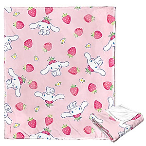 Northwest Sanrio Cinnamoroll Silk Touch Throw Blanket, 50" x 60", Berry Pattern