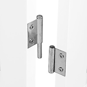 Spirich Extra Wide Dog Gates with Walk Through Door, Wooden Freestanding Pet Gate for Dog, Dog Gate for The House, Doorway, Stairs, 120" Wide Pet Puppy Safety Fence with 6 Panels (White)