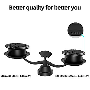 6inch 304 Stainless Steel Air Vents Cover, piiyoosnn Louvered Grille Cover Vent Flat Ducting Air Vent Wall Inlet with Built-in a Fly Screen Mesh for HVAC Ventilation