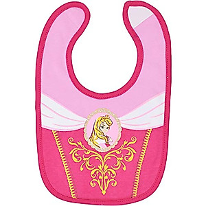Disney Princess Ariel Cinderella Princess Belle Princess Aurora Snow White 5 Pack Bibs One Size