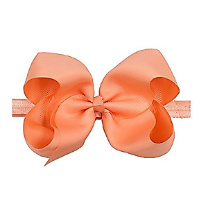 JOYOYO Baby Headbands 30 PCS Soft Head Bands Big 6" Hair Bows Nylon Headbands for Baby Girls Infants Toddlers Hair Accessories