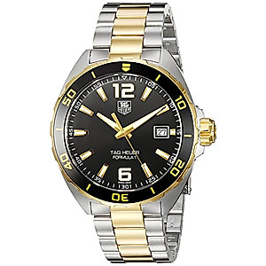 TAG Heuer Men's Formula 1 Swiss-Quartz Watch with Two-Tone-Stainless-Steel Strap, 20 (Model: WAZ1121.BB0879)