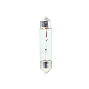 10 Pack 10 Watt T3 1/4 Festoon Base 24 Volt 5000 hour Clear Xenon Lightbulb