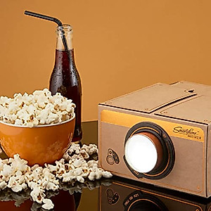 Luckies of London | Portable Smart Phone Projector | Projector Screen for Cell Phone | Bedroom Accessories & Wireless Tech Gadgets | Mobile Phone Accessories / Movie Night Supplies | Copper