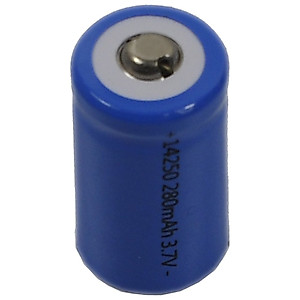 BTBAI 6X 14250 Battery Top Button 280mah li-ion Rechargeable 3.7V New s1a