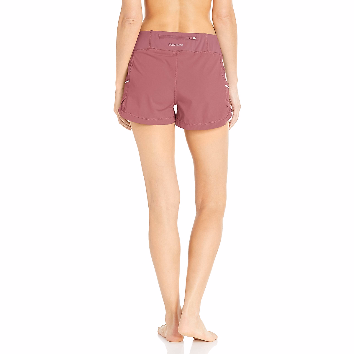 Body Glove Active Women's Buck UP Loose FIT Activewear Short, Rosewood, X-Large