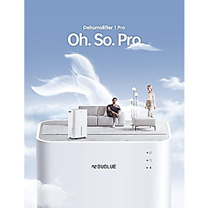 BUBLUE 4500 Sq. Ft Dehumidifier for Basements, Home and Large Room with Auto or Manual Drainage | 40db Industry Leading Noise Reducing | Integrated Air Filters, 3 Operation Modes and 24 hr Timer
