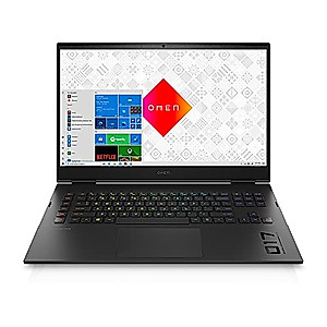 HP Omen 17 Gaming Laptop 17.3” FHD IPS 144Hz 7ms (300 nits, 100% sRGB, Micro-Edge) 11th Gen Intel 8-Core i7-11800H 16GB RAM 1TB SSD Geforce RTX 3060 6GB Thunderbolt RGB Backlit Black + HDMI Cable