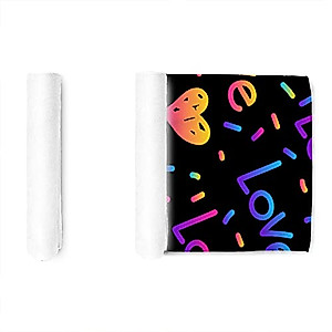 My Little Nest Hand Towels for Bathroom Abstract Rainbow Hearts Love Absorbent Small Bath Towel Soft Kitchen Towels Fingertip Towel for Guest and Bar 30 x 15 inch