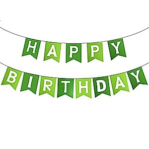Green Birthday Banner For Birthday Banner Party Supplies Decoration