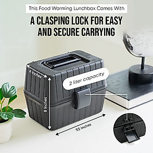 Zone Tech Heating Lunch Box - Premium Quality Electric Insulated Lunch Box Food Warmer Perfect for Picnics, Travelling, and On-site Lunch Break